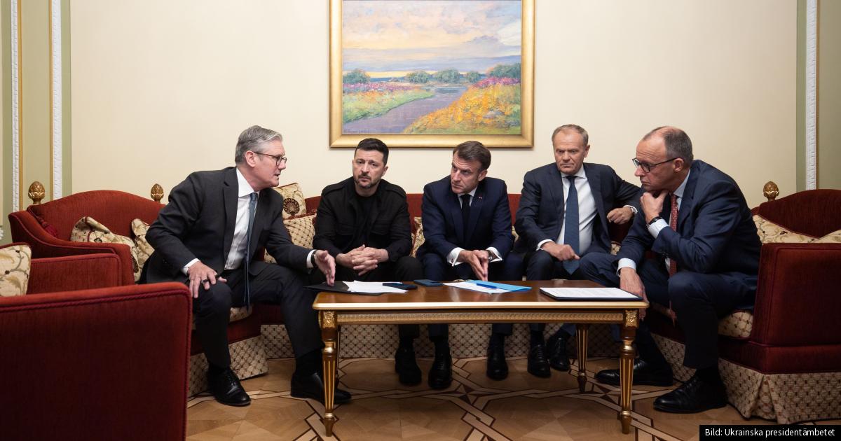 Zelenskyj redo att träffa Putin i Turkiet efter europeiskt stormöte i Kiev